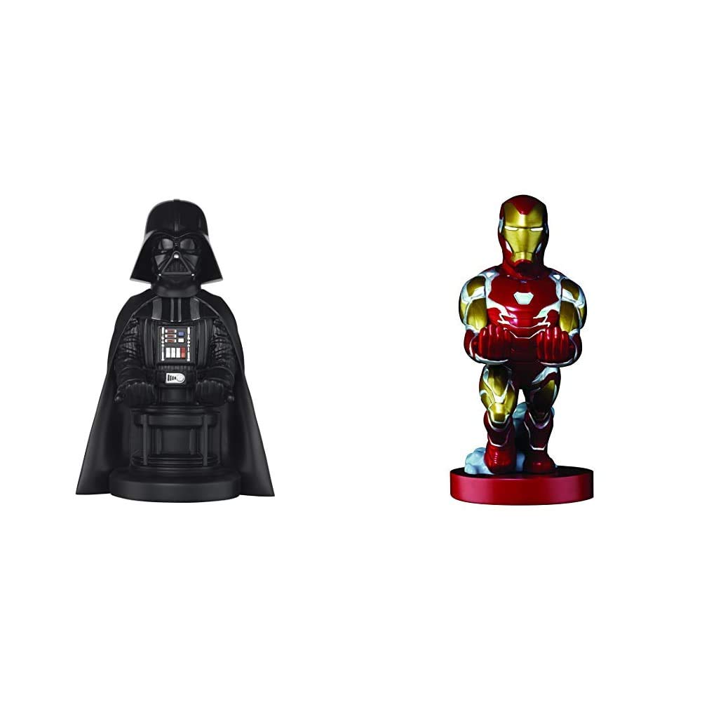 Exquisite Gaming Star Wars Darth Vader and Marvel Avengers Endgame Iron Man Cable Guys Device Holders and Chargers