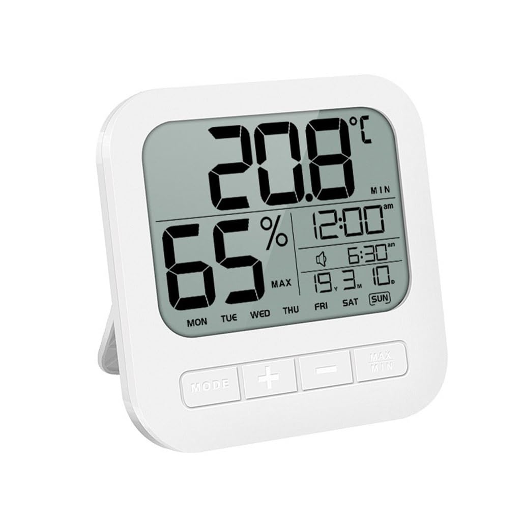 LNYHLXS Household Electronic Thermometer Indoor Room Temperature and Humidity Meter Bracket Wall Mounted
