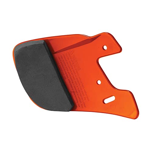 Easton Baseball Batting Helmet Extended Jaw Guard Right Handed Batting Helmet, Orange, Senior