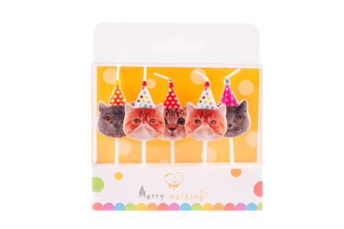 Merrymelting Merry Melting Birthday Candle for Cake Topper (cat Birthday Candle)