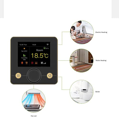 LNYHLXS Smart Thermostat Intelligent Floor Heating &Fan Coil Unit Thermostat Indoor Constant Temperature Controller(C)