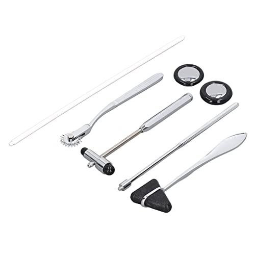 Hammer Set, Stainless Steel Neurological Hammer Silver 5PCS for Nervous System Exam