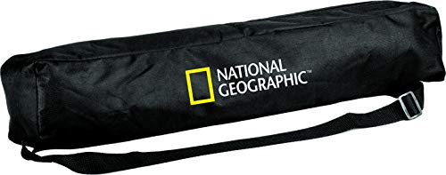 NATIONAL GEOGRAPHIC Photo Tripod Kit Medium, with Carrying Bag, 3-Way Head, Quick Release, 3-Section Legs Lever Locks, Geared Centre Column, Load up 1,5kg, Aluminium, for Canon, Nikon, Sony, NGHP000