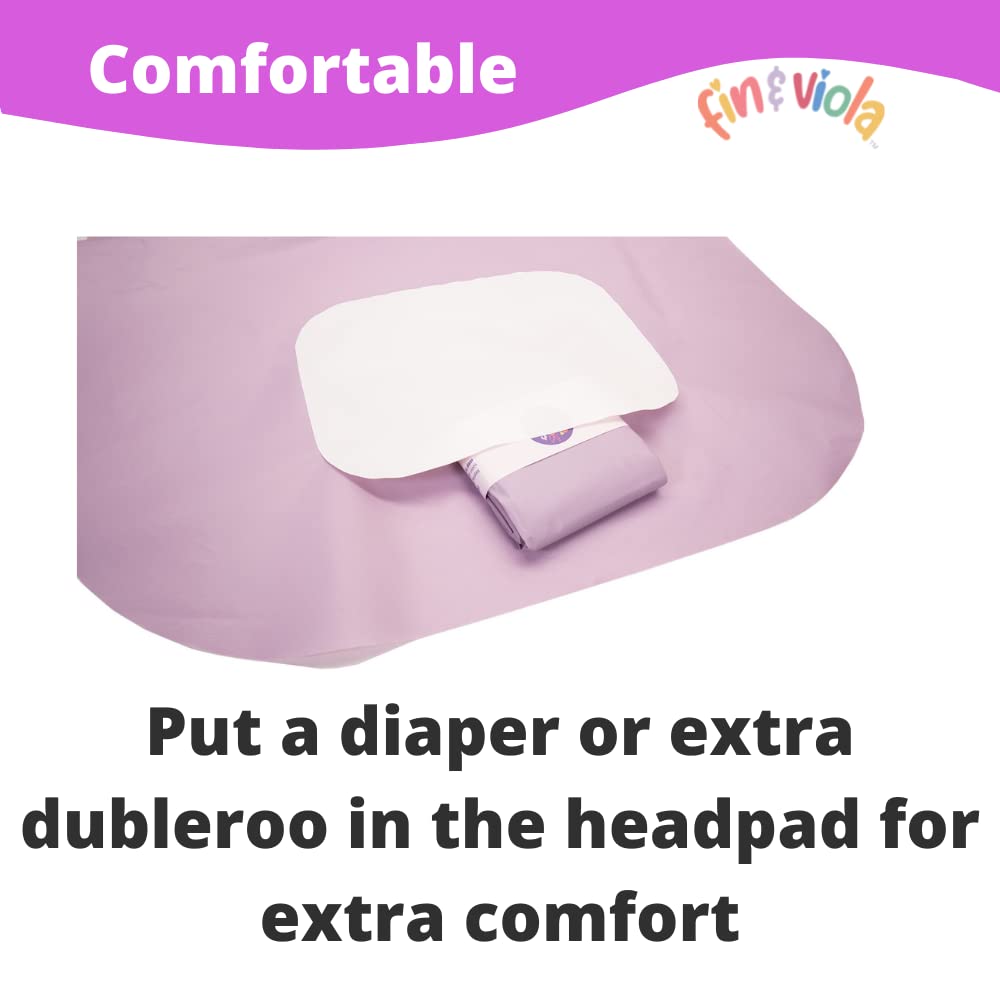 Fin & Viola DubleRoo - 2 in 1 Portable Diaper Changing Pad for Baby - Waterproof Baby Changing Pads for Travel and Changing Table Pads - 16 x 26 (12-Count)