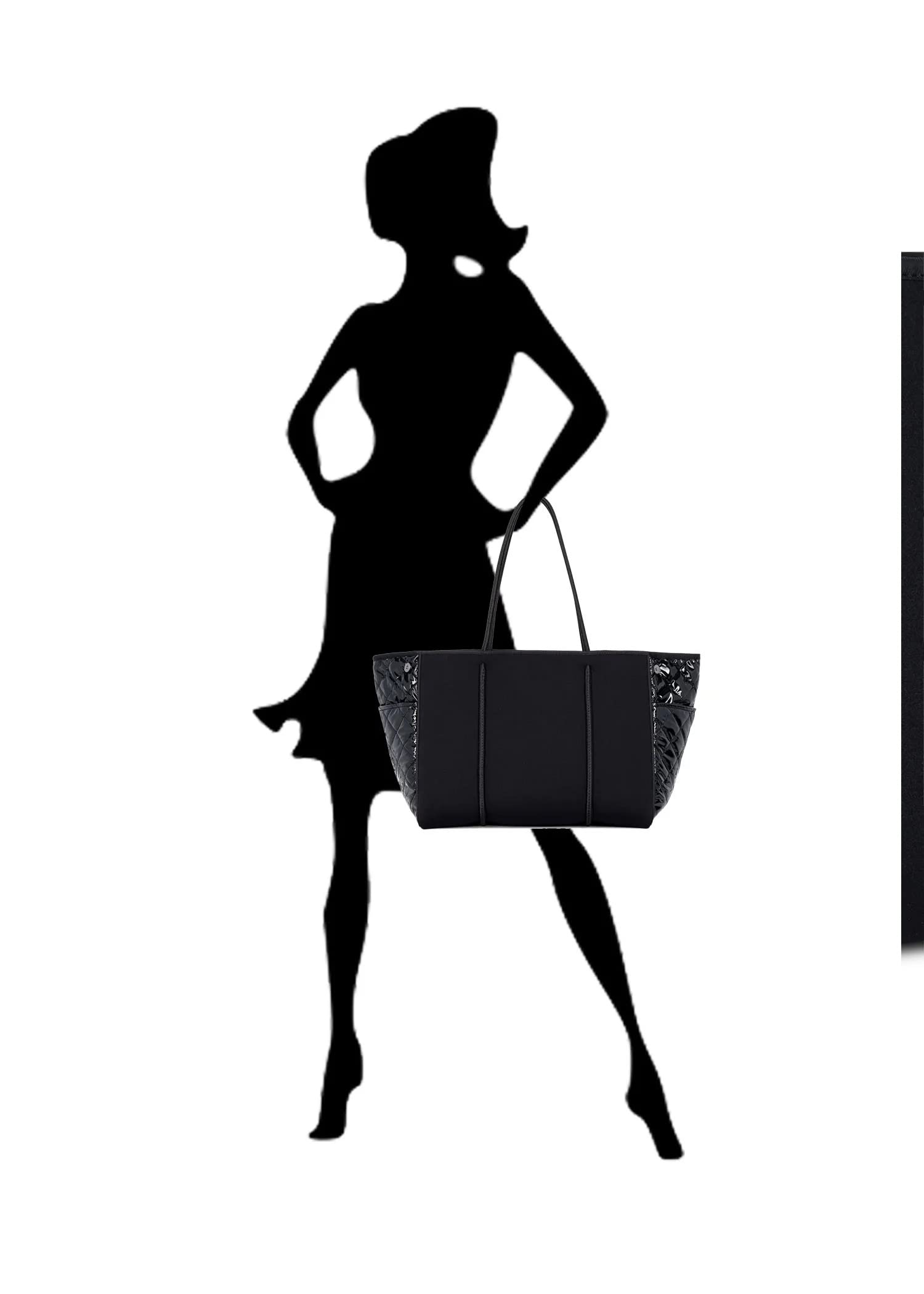 Haute Shore Greyson Noir Mix Neoprene Tote Bag