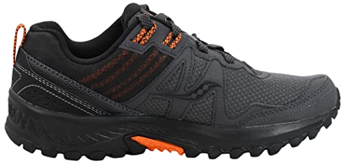 Saucony Men's Excursion TR14 Running Shoe, Black/Orange, 11 W