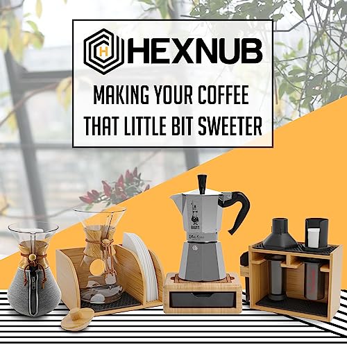 HEXNUB β 8 Cup Cozy and Lid for Chemex Collar and Handle Pour Over Glass Coffeemaker Carafes β Insulated Sleeve Keeps Coffee Warmer or Colder