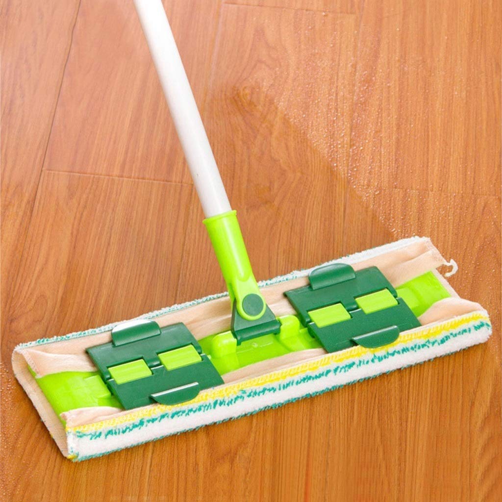 JHHDP Professional Microfiber Mop,Stainless Steel Handle Cloth