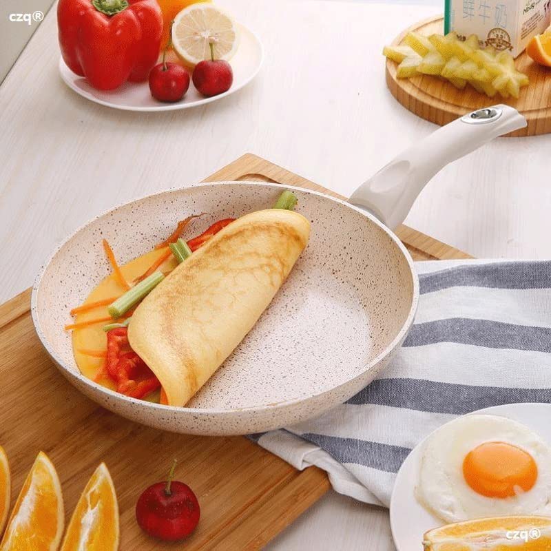 DHTDVD Aluminum Alloy Pancake Pan Nonstick Frying Pan Omelet Stew Pan Cooking Steak Pan Coating