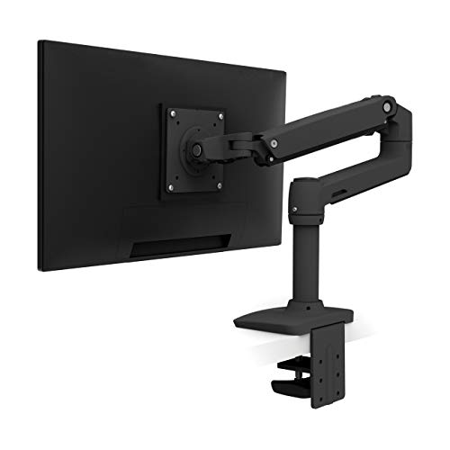 Ergotron β LX Premium Monitor Arm, Single Monitor Desk Mount β fits Flat Curved Ultrawide Computer Monitors up to 34 Inches, 7 to 25 lbs, VESA 75x75mm or 100x100mm β Matte Black