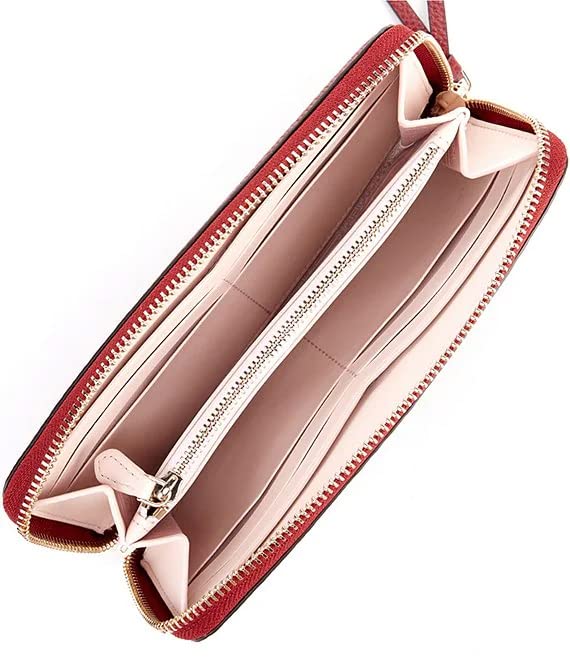 kate spade new york Knott Slim Continental Leather Wallet in Autumnal Red