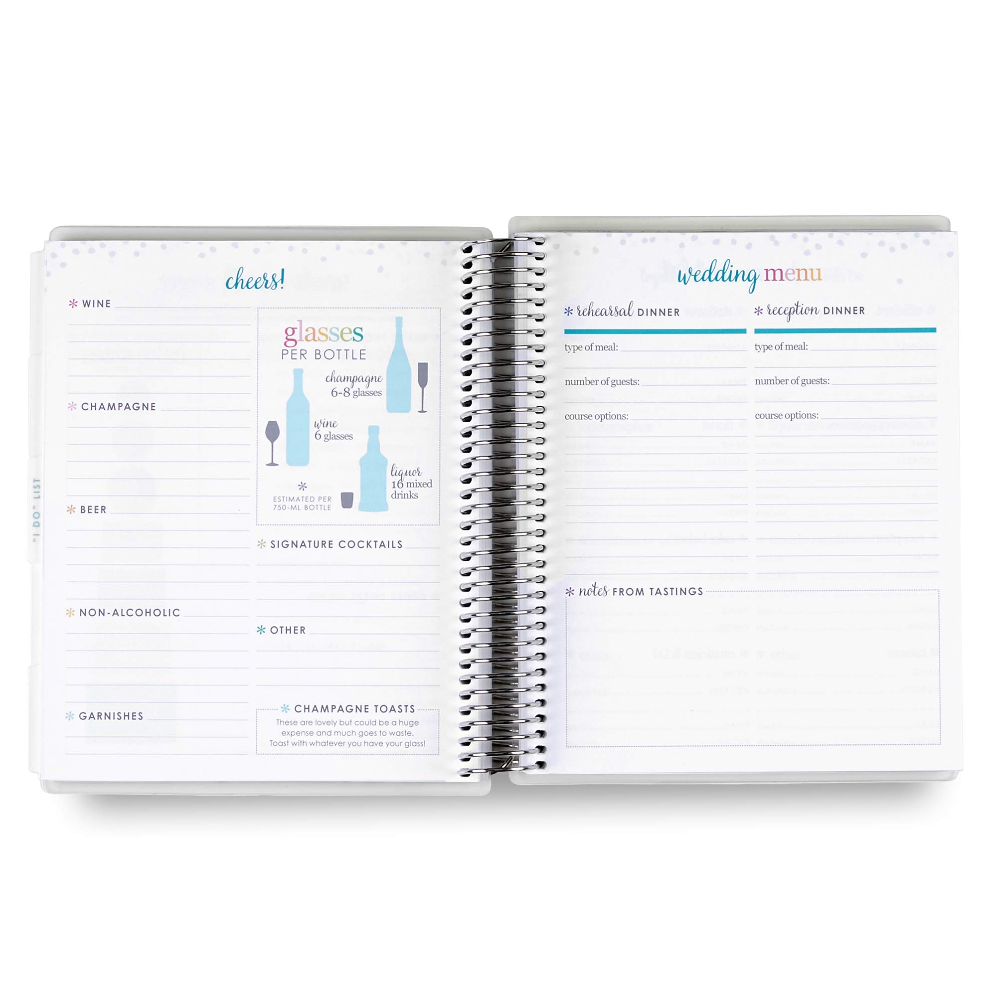 Erin Condren Undated 12-Month Wedding Planner - Today, Tomorrow and Forever, Includes Blank Calendar, Pre-Determined to-Do List, Budget Checklist, Menu Details, and More