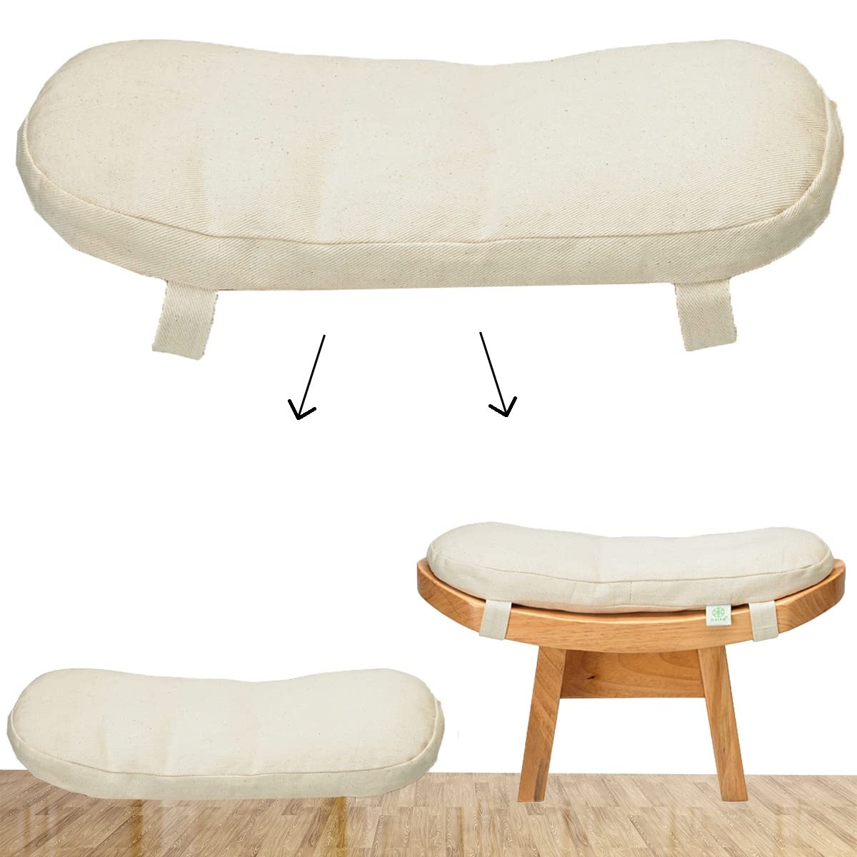 Gaiam Meditation Cushion Pillows, Comfortable Pillow for Meditation Bench, Yoga, Floor Seating