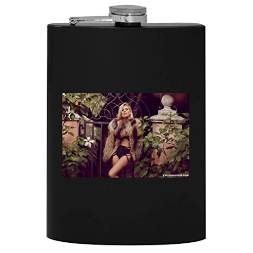 FC Carino B35Y22D63W0347655M07T32C02S27-8oz Black Hip Alcohol Drinking Flask PDI #PIDP347655