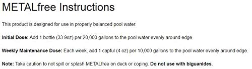 Metal-Free Pool Chemical 2 x 1 Liter by Natural Chemistry