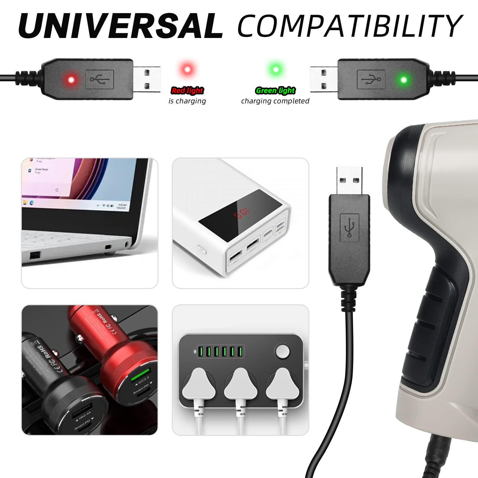 Kimhonglee Compressed Air Duster - Keyboard Cleaner for Office, Car Vacuum Portable, Hand Vacuum Cordless Rechargeable, 3-in-1 Mini Vacuum Cleaner Wireless Electric Computer Cleaner