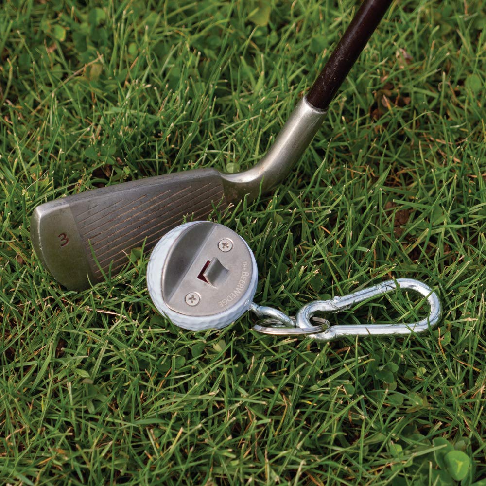 Golf Ball Bottle Opener, Beer Bottle Opener Made from a Real Golf ball, Bottle Opener KeyChain & Carabiner Bottle Opener - The BeerWedge - Cool Gadget for Teens, Present for Men, & Main Beer Accessory