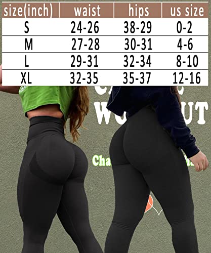 Scrunch Butt Lifting Seamless Leggings for Women Tummy Control High Waisted Vital Yoga Pants Gym Workout Legging Tights