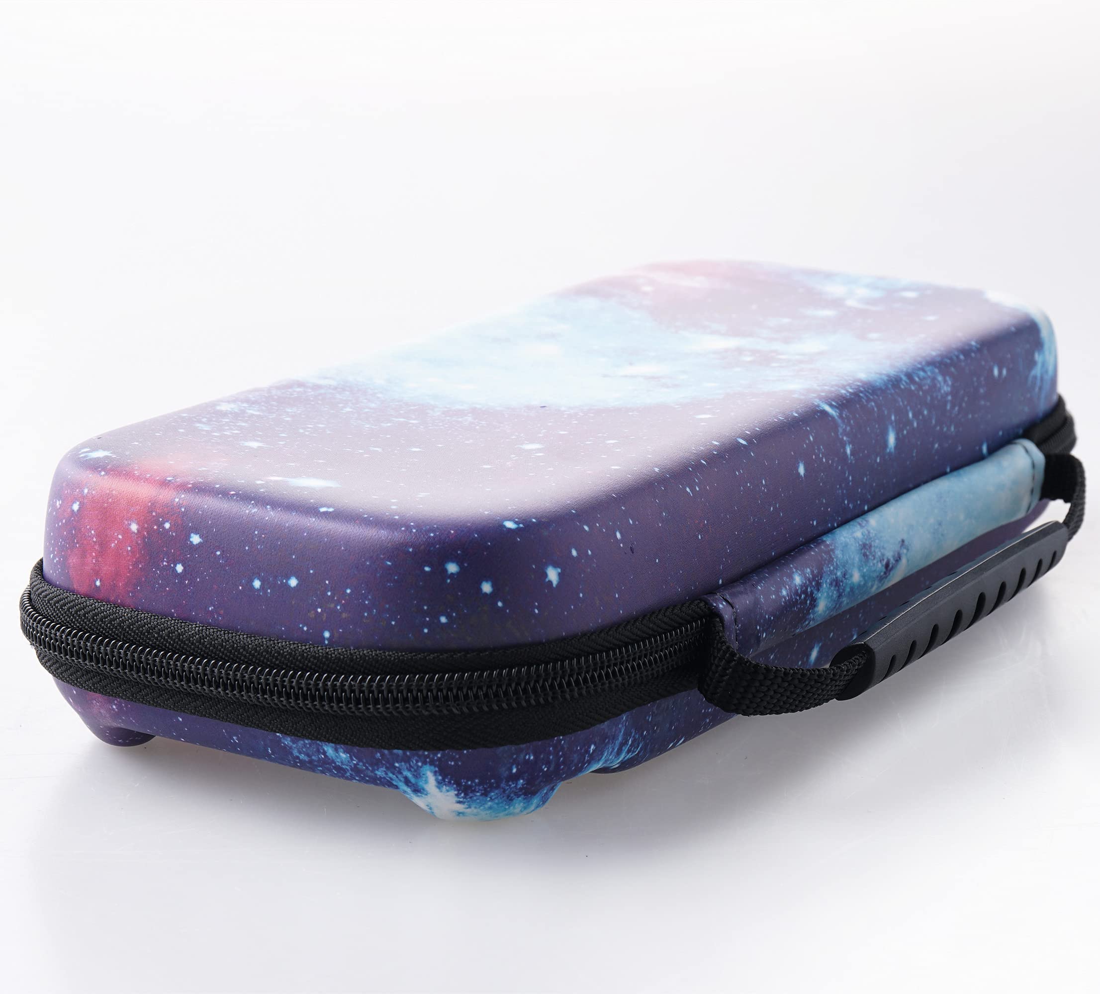 FANPL Carrying Case for Nintendo Switch & OLED Mode, Cool Starry Sky Travel Hard Protective Case for Switch with 10 Game Card Slots (Galaxy)