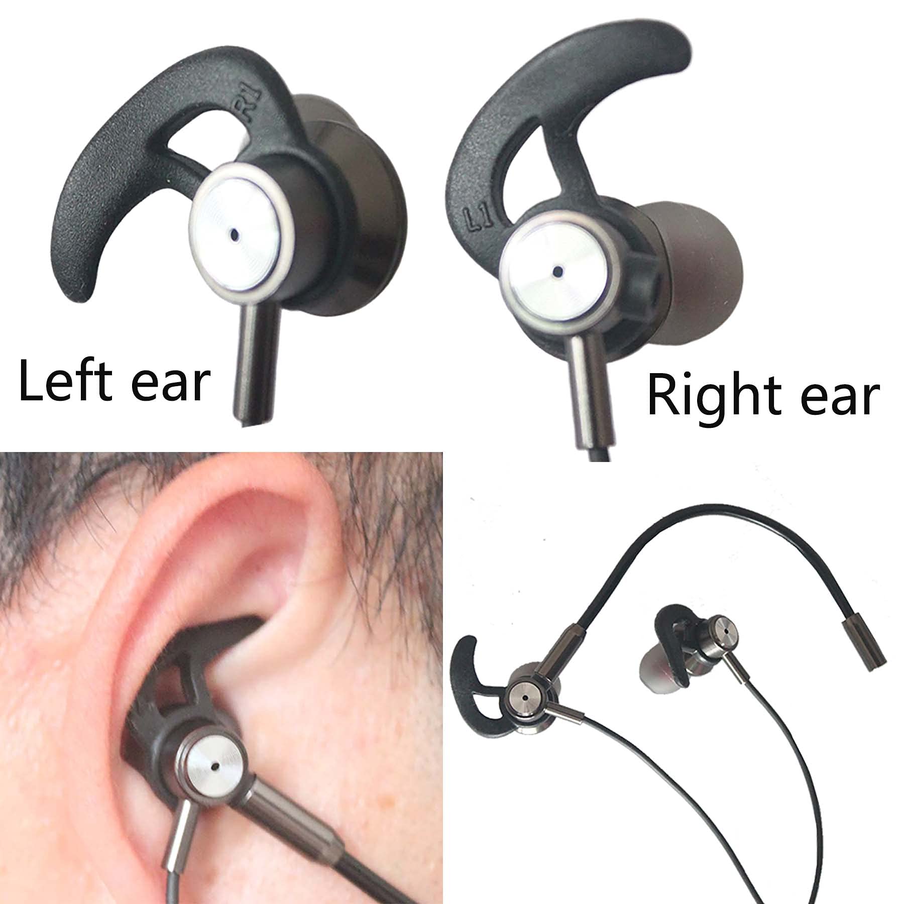 Gaming Earbuds 3.5mm Jack with Microphone Headset with Detachable Mic Volume Control Earbuds Metal Shell Earphone Gamer Noise Cancelling Wired Headphone for PS4, Nintendo, PC Laptop, Phones (Black)