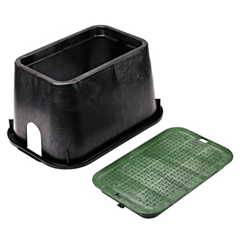 NDS D1000-SG Rectangular X 15 in. Valve, 10 in. Height, Box, ICV Cover, 10" x 15" B/G, Green-Black