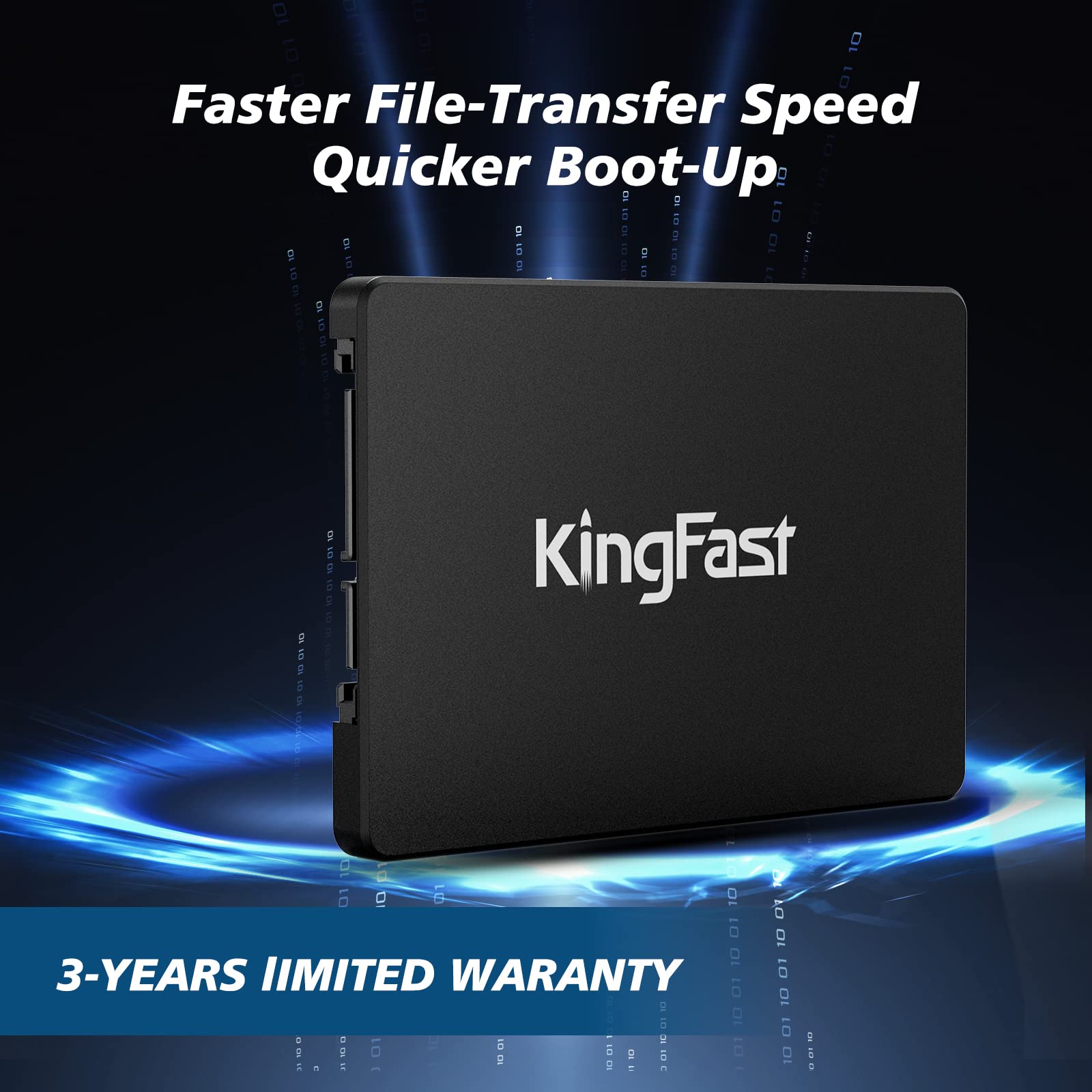 KingFast 512GB SSD SATA III 2.5 Inch Internal SSD - 6 Gb/s SSD Internal Hard Drive Up to 550 MB/s Compatible with Laptop & PC Desktop