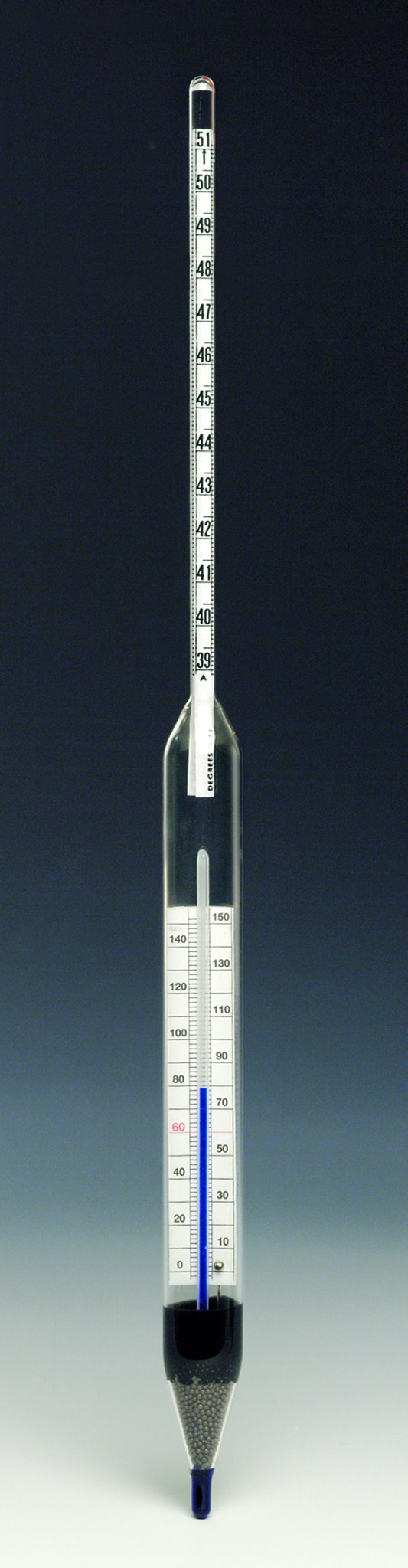 SafetyBlue Precision Hydrometer ASTM S558HL-14 69/81 API / 0/150°F Thermometer with NIST Certificate