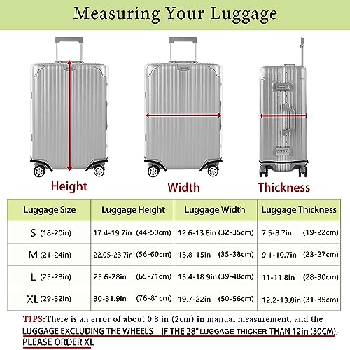 Luggage Cover Approved Cute Travel Suitcase Protector African American Elastic Washable Baggage Covers for 18-20 inch Girl Luggage(S)
