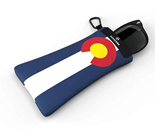 GOGGLESOC Sunnysoc Sunglasses Bag with Cleaning Cloth and Carabiner