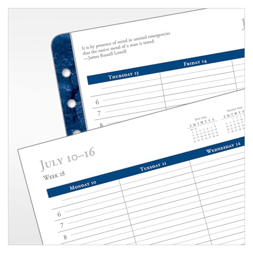 FranklinCovey - July 2023 Monticello Weekly Ring-Bound Planner (Monarch, Jul 2023 - Jun 2024)