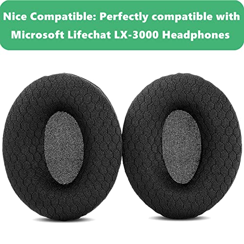 TaiZiChangQin Ear Pads Ear Cushions Mic Foam Kit Earpads Replacement Compatible with Microsoft Lifechat LX3000 LX-3000 LX 3000 Headphone