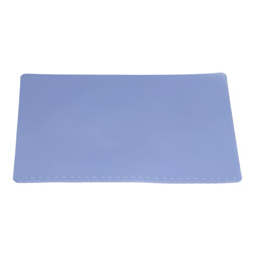 Shanrya Clear Clipboard, Clip Board Plastic Multifunctional Soft for Writing for Drawing(EVA Exam Pad A4-Athens Blue)