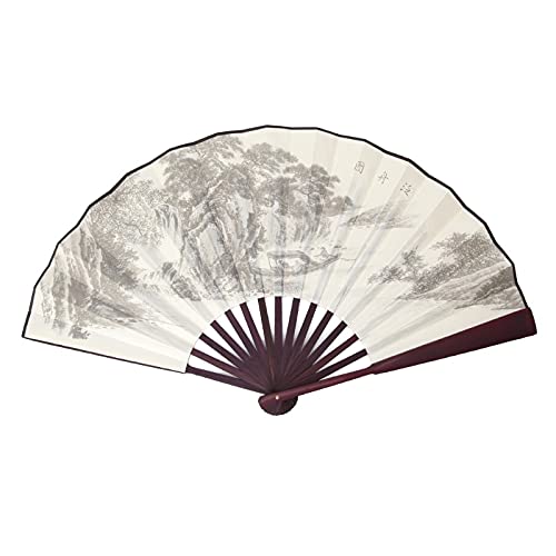 Folding Fan Chinese Style Hand Held Folding Silk Fan for Wedding Event and Party Supplies Folding Fan Hand Fan (3) (3)