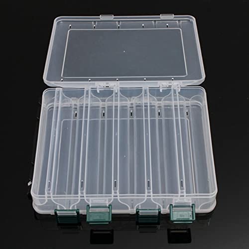 JKUYWX PP Double Sided Fishing Lure Tackle Tools Box Large Capacity Fishhooks Float Sinker Line Box Fishing Accessories