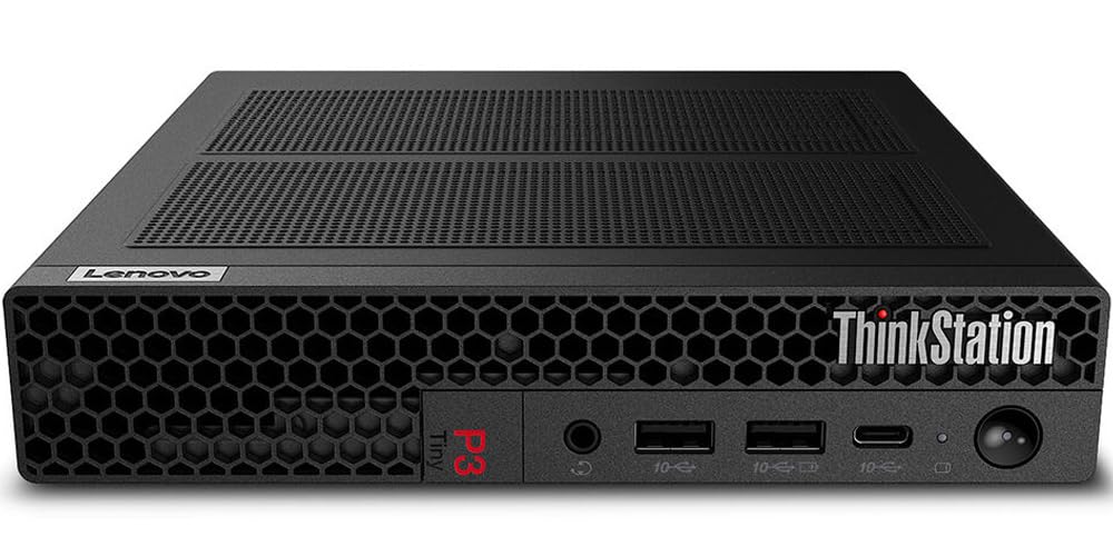 Lenovo ThinkStation P3 Tiny WiFi Business Mini Desktop (Intel i7-13700T 16-Core, 16GB RAM, 512GB PCIe SSD, T1000, Bluetooth, HDMI, USB 3.2, Black, Win 11 Pro) with Hub
