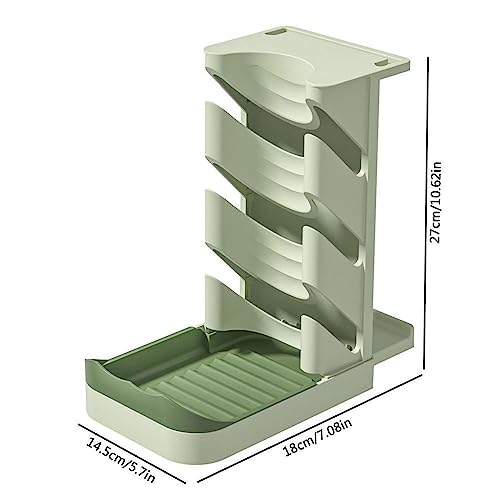EXECAB Spoon Holder Chopping Board Organizer Stand Pan Lids Organizer Space Saving Bakeware Holder With Drip Tray Dish Plate Storage Organizer For