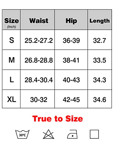 YEOREO Women High Waist Workout Gym Smile Contour Seamless Leggings Yoga Pants Tights Black M