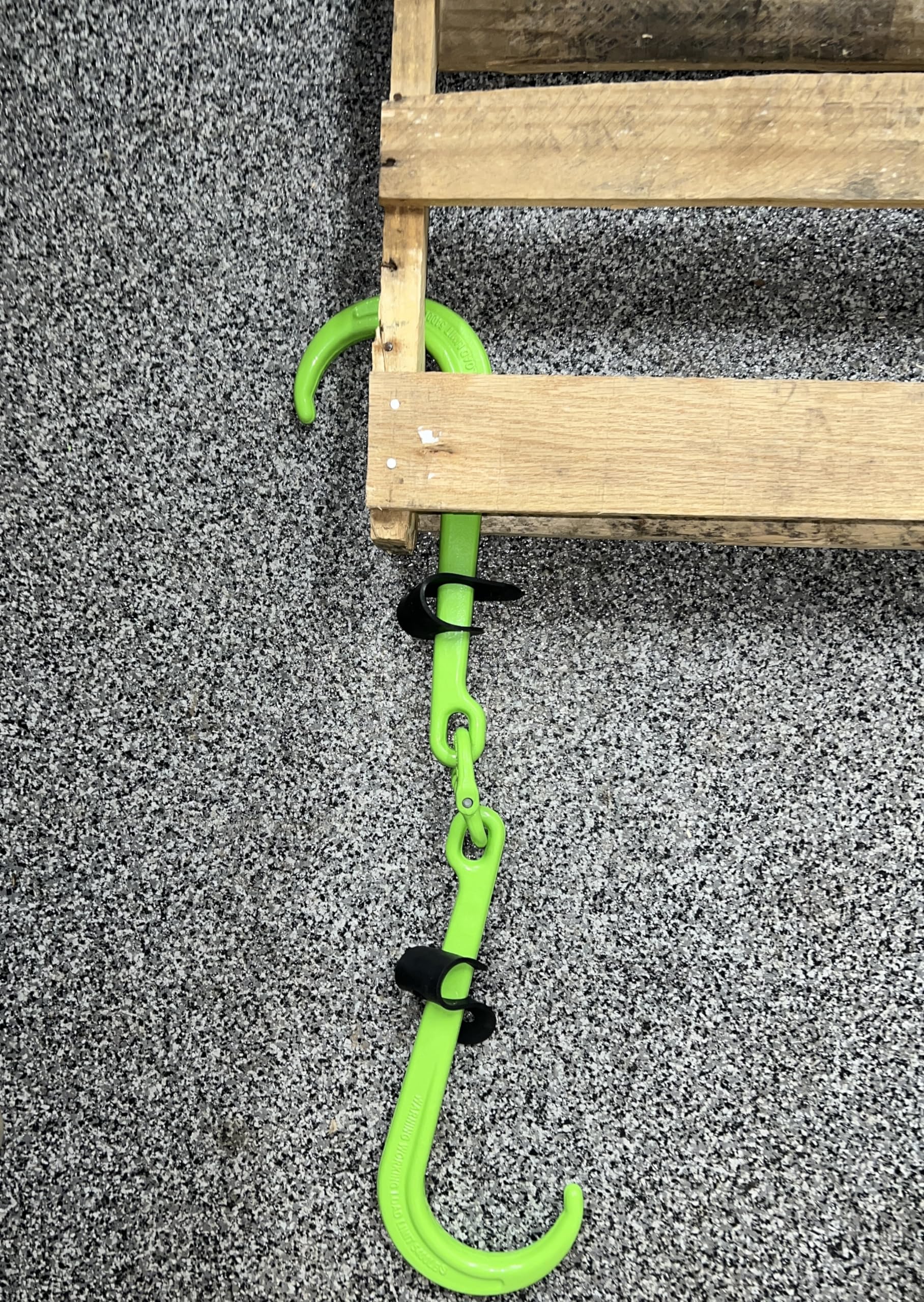 Keyfit Tools Quick Rig Pallet Puller Double Hooks Heavy Duty Forged 2 Ton 4000 Lbs WLL Mover Grabber Material Handling Warehouse