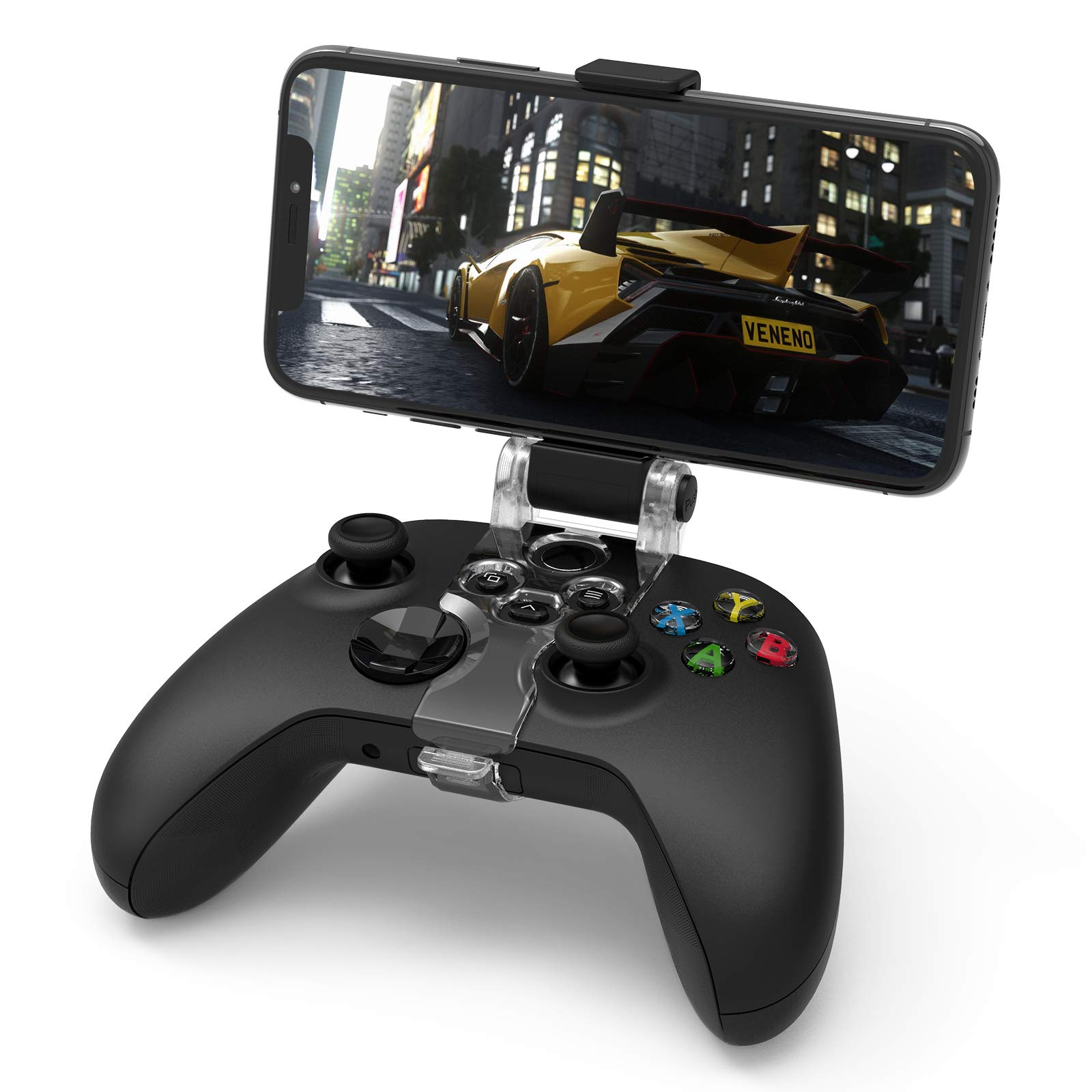 FASTSNAIL Phone Mount Clip for Xbox One S/X for Xbox Series S/X Controller, Free Rotation Clip Clamp Holder Handle Bracket for X-Series S/X-Series X and for Xbox One/One S/One X Wireless Controller