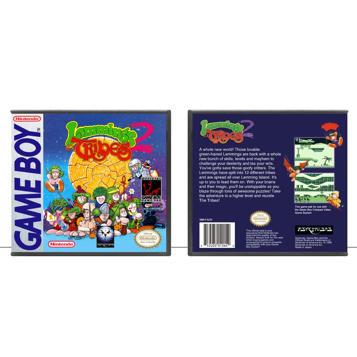 Lemmings 2: The Tribes | (GB) Game Boy - Game Case Only - No Game
