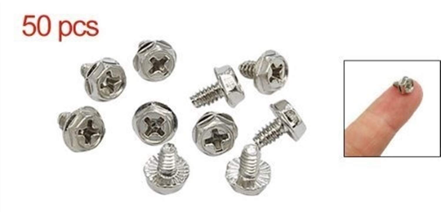 KHGWERO CZMY 50 PCS Head Short Computer Case Motherboard Screws
