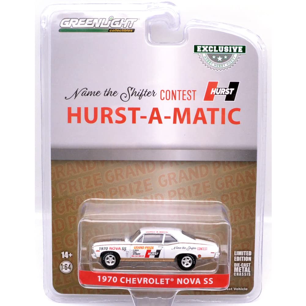 Greenlight 1:64 1970 Chevrole Nova SS 54th International 500 Mile Sweepstakes Hurst Performance Grand Prize Car 30305 [Shipping from Canada]