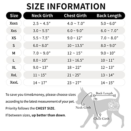 πππ πππππππ Frienperro Dog Clothes for Small Dogs Girl Boy, 100% Cotton Small Dog Hoodie, Chihuahua Clothes Pet Cat Winter Warm Sweatshirt Sweater, Teacup Yorkie Puppy Clothing Coat Costume