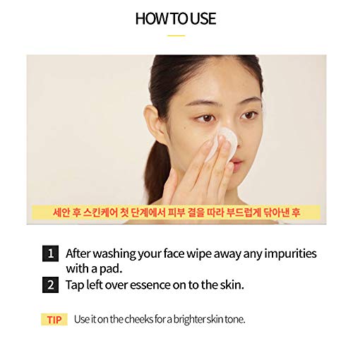 ETUDE Vita C Talk Peeling Pads (60pc) | Dual-Sided Daily Moisturizing Pads with Lemon Extract and Vitamin-C | Korean Skin Care