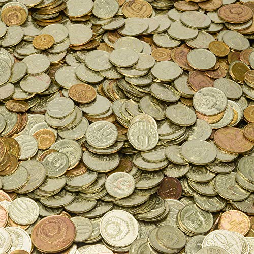 LOT of 100 USSR Soviet Russian KOPEKS Coins 1961-1991 Cold WAR Hammer and Sickle Money