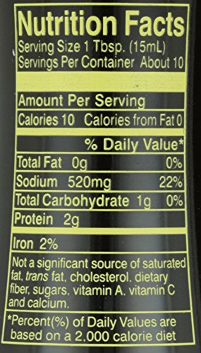 Yamasa Soy Sauce, Naturally Brewed Less Salt Low Sodium Preservative Free in Glass Dispenser, 5 fl oz (Pack of 1)