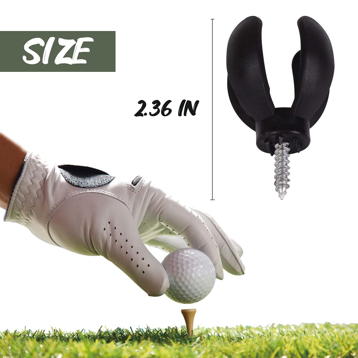 Golf Ball Retriever for Putter - 5Pcs Golf Ball Picker Upper for Putter Ball Grabber Tool Golf Putter Ball Retriever Tool Golf Ball Grabber - Suction Cup Balls Picker Womens Golf Accessories for Men