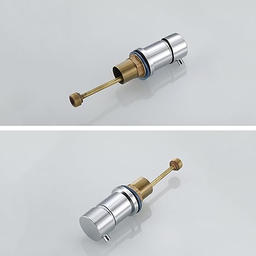 Kitchen Sink Faucet,Bathroom Faucets, Bath Shower Mixer Tap Single Lever Hot and Cold Water Tub Tap with Handheld Shower Head Brass Bath Taps with Shower Mixer for Bathroom/Black