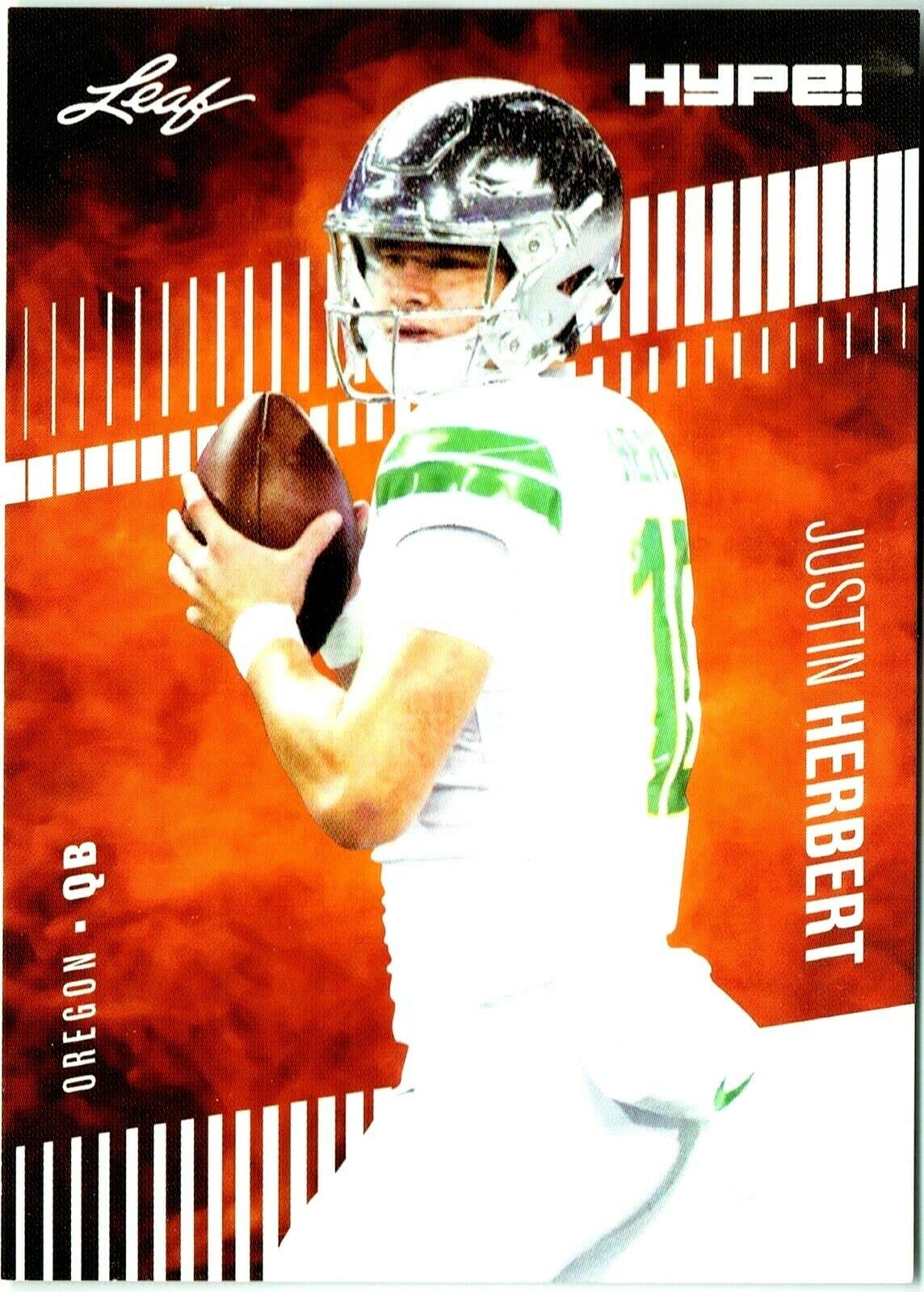 Football Mint Justin Herbert 2020 Leaf Hype Limited Edition to 5000" Rookie Card #27