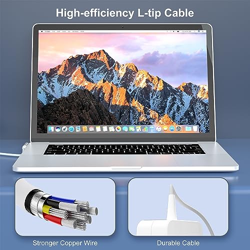 Mac Book Pro Charger, Replacement for Mac Book Pro 13 Inch 85W 60W Magnetic L-Tip Power Adapter Before Mid 2012,Compatible with Mac Book(2009-2012)